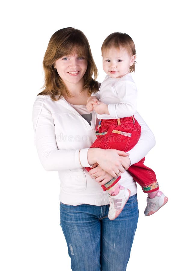Mother with baby stock image. Image of childhood, family - 12590735
