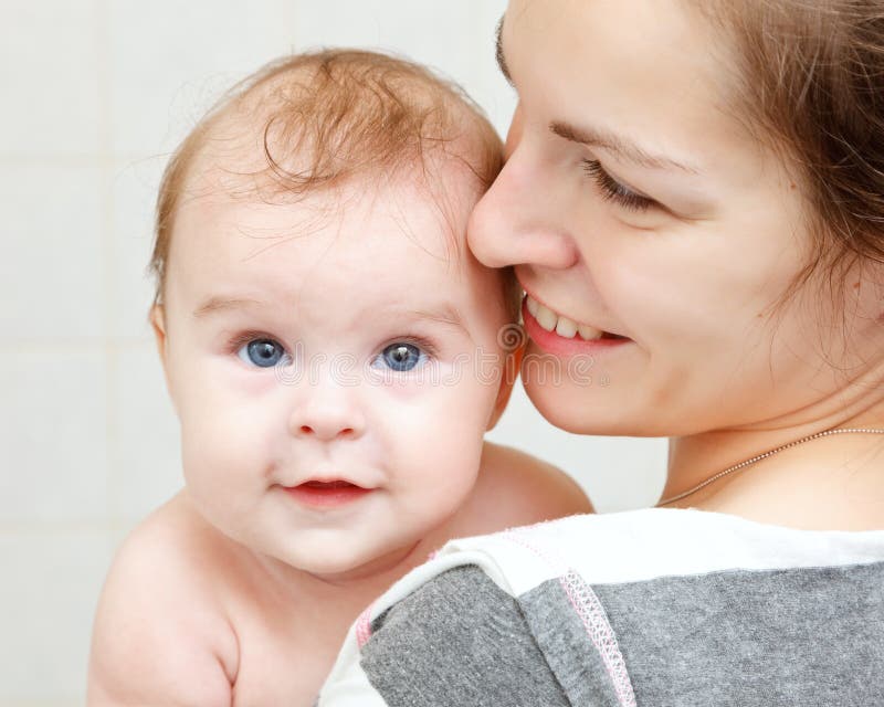 Mother with baby stock photo. Image of beautiful, parenthood - 19094074