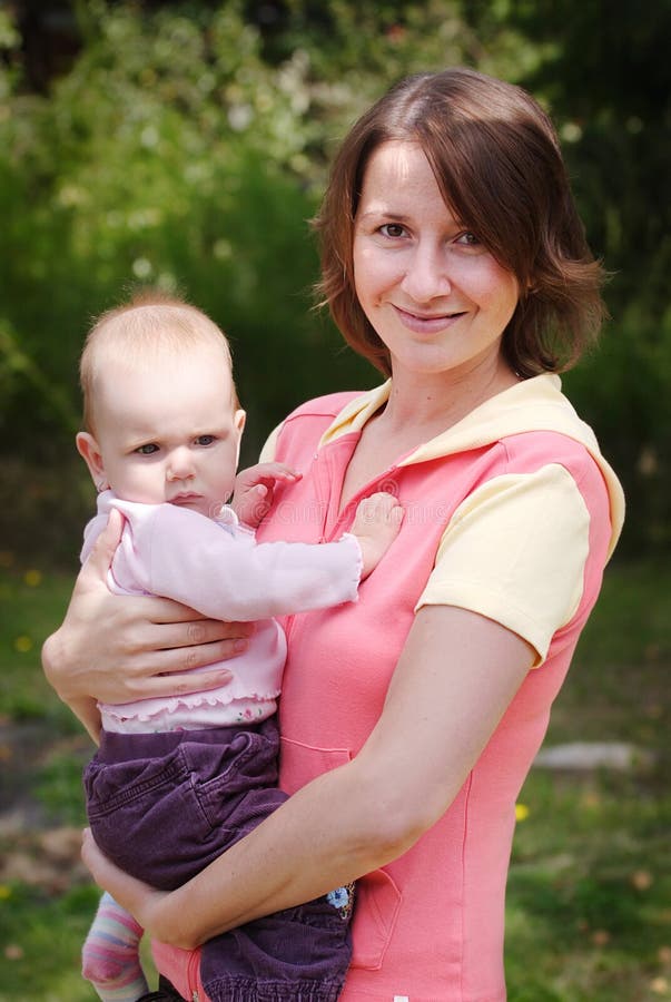 Mother with baby stock image. Image of girl, like, adorable - 27413067