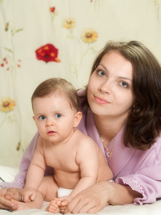 Mother with baby stock image. Image of caucasian, nice - 28125775