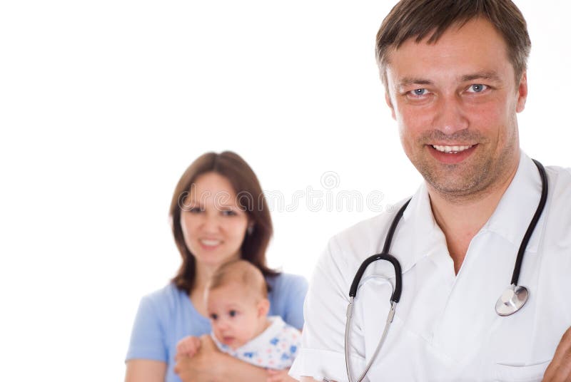 Mother and Baby at the Doctor S Stock Image - Image of pediatrician ...