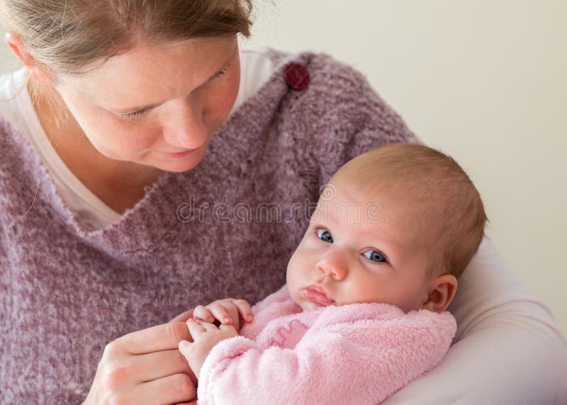 Mother and baby stock photo. Image of girl, baby, eyes - 76468496