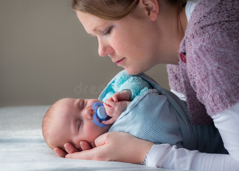 Mother and baby stock image. Image of mother, happy, holding - 76476507