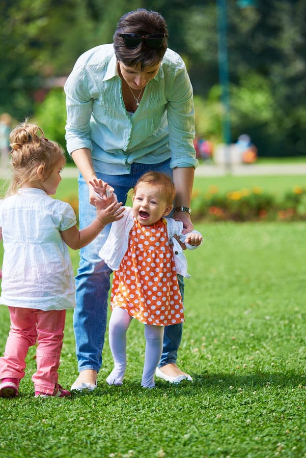Mother and baby in park stock image. Image of people - 56454599