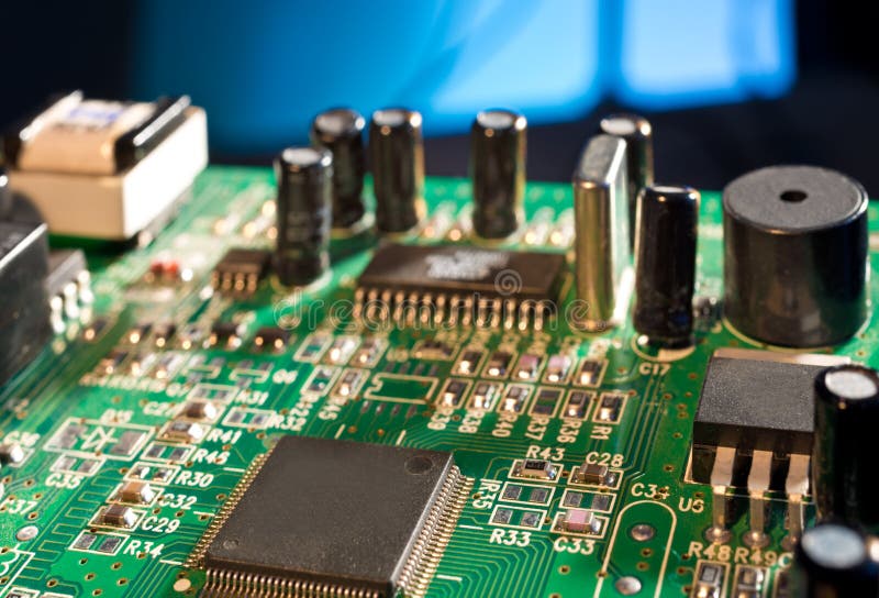 Mother board for computer stock image. Image of hardware - 79739835