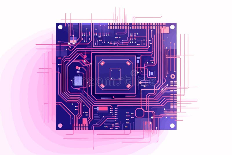 Mother Board Vector Flat Minimalistic Isolated Vector Style ...