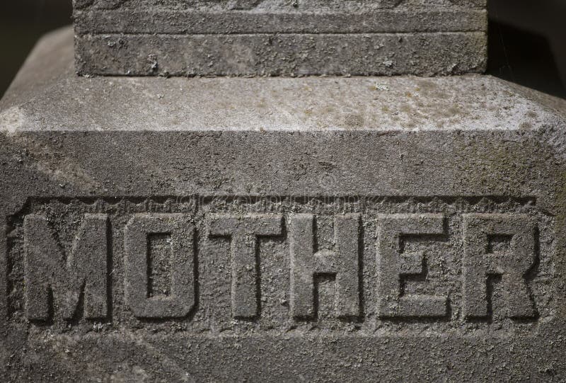 MOTHER Carved in Stone stock photo. Image of sculpture - 28613938