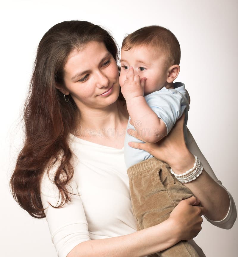 Mother and child stock image. Image of family, cheerful - 7894343