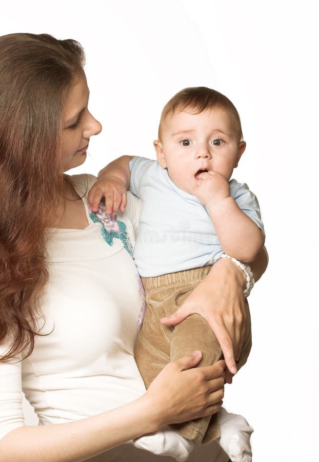 Mother and child stock image. Image of cheerful, adorable - 7894345