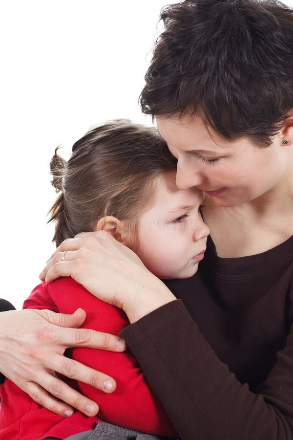Mother and child cuddling stock image. Image of white - 23658305
