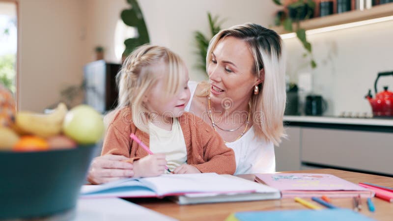 Mother, Child and Learning Book for Writing, Reading or Education for ...