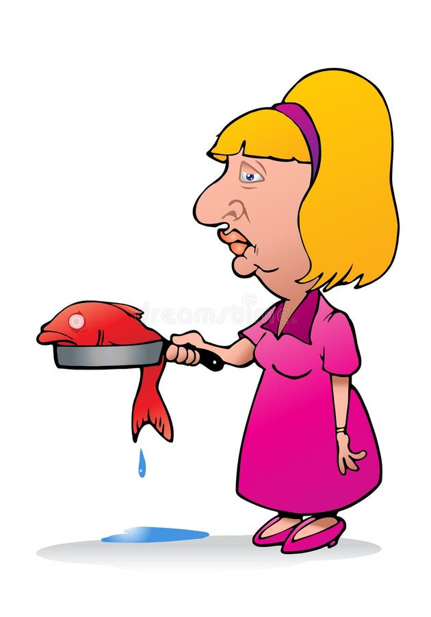 The cute fish red fin stock illustration. Illustration of clip - 14345103