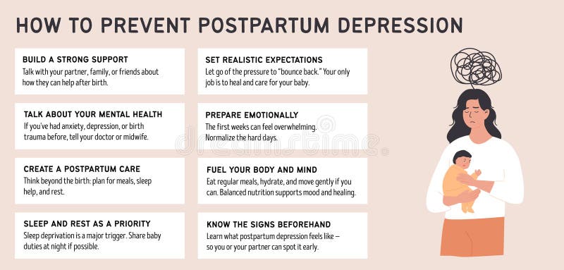 Mother Coping with Postpartum Depression with Practical Tips for Mental ...