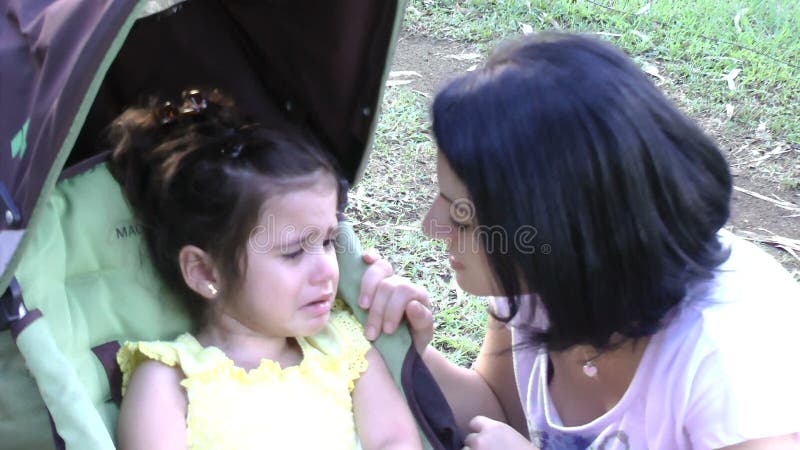 Crying Baby, Waving His Hands, Looking at the Stock Video - Video of ...