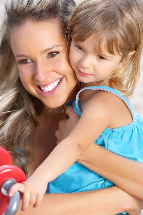 Mother And Daughter Stock Image Image Of Camping Beautiful 9569431