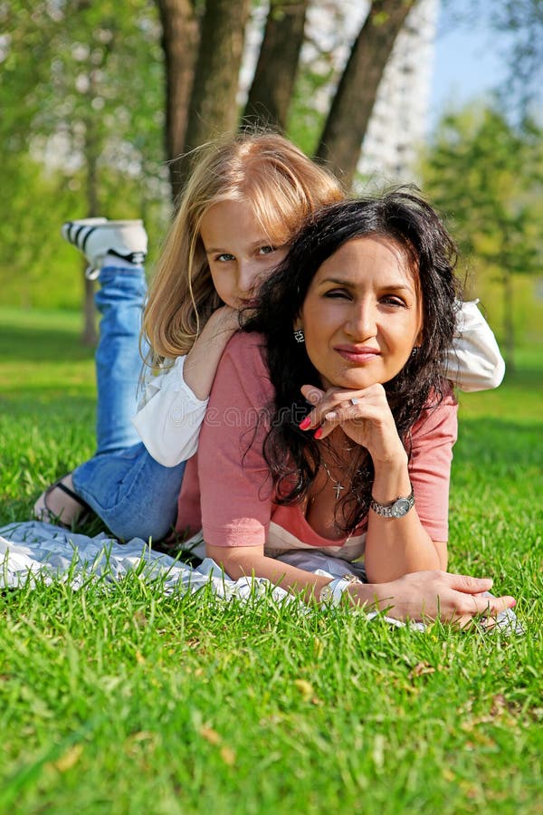Mother And Daughter Stock Image Image Of Brunette Blond 25079241