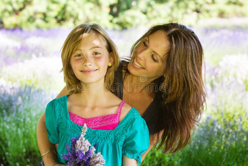 Pretty Mother And Daughter Stock Image Image Of Brunette 508113
