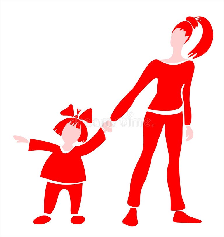 Mother Daughter Silhouettes Stock Illustrations 2 289 Mother Daughter
