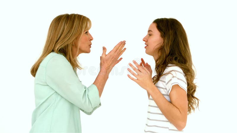 Mother and Daughter Arguing Stock Footage - Video of family, filming ...