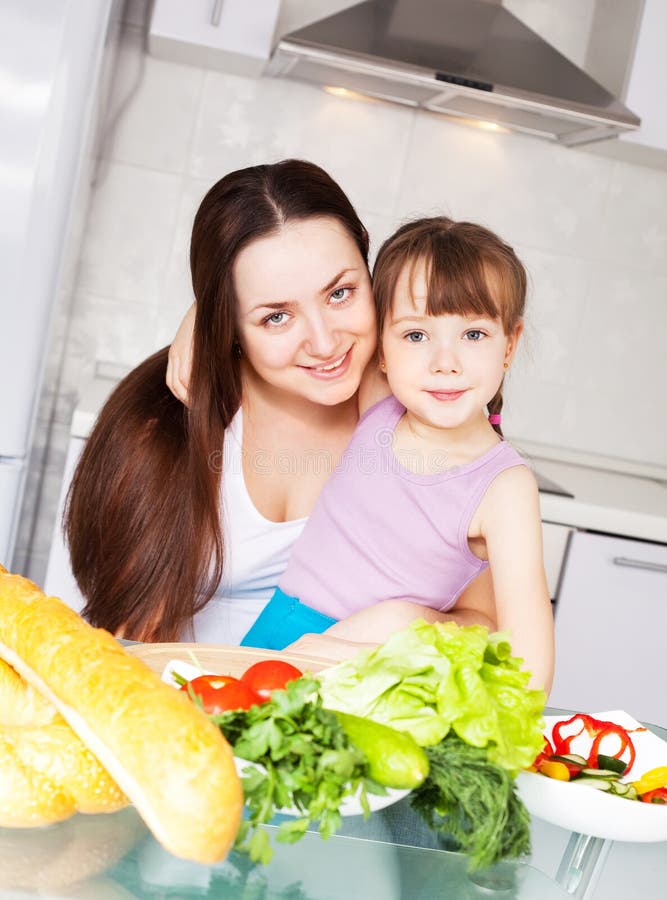 Mother And Daughter Cook Picture. Image: 17325150
