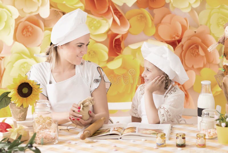 Mother and Daughter Cooking Dinner Stock Photo - Image of daughter ...