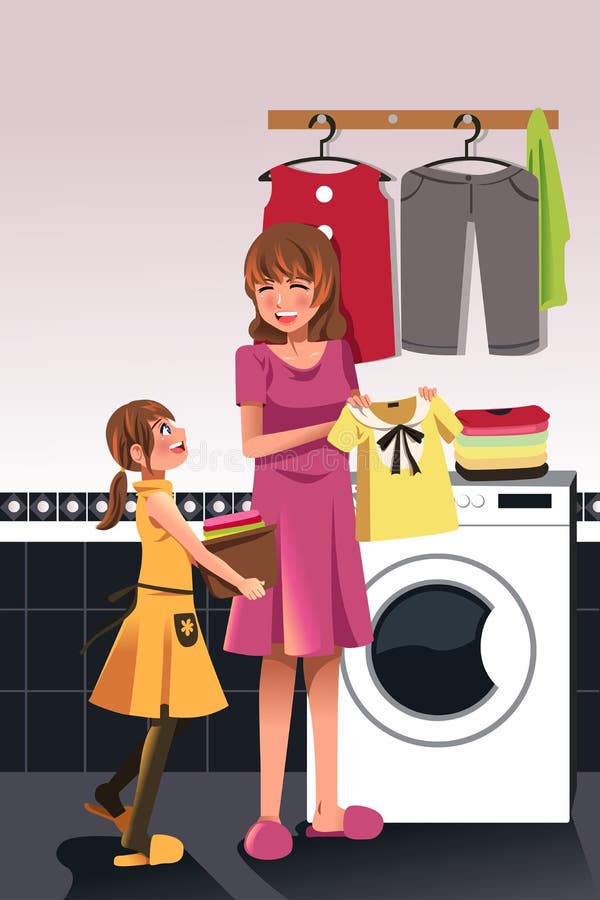Helping Mother Stock Illustrations – 2,790 Helping Mother Stock ...