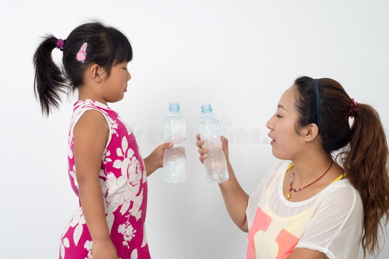 Mother daughter drink stock image. Image of calm, parenting - 26336299