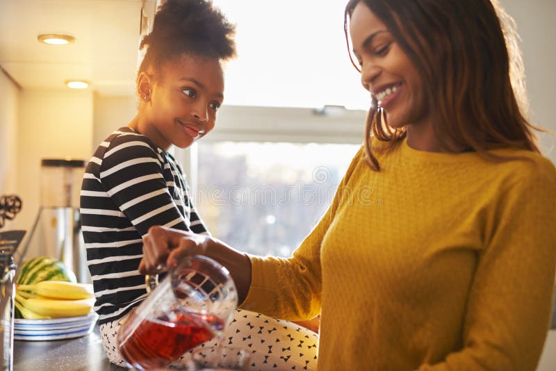 Mother and Daughter Having a Good Time Stock Image - Image of body ...