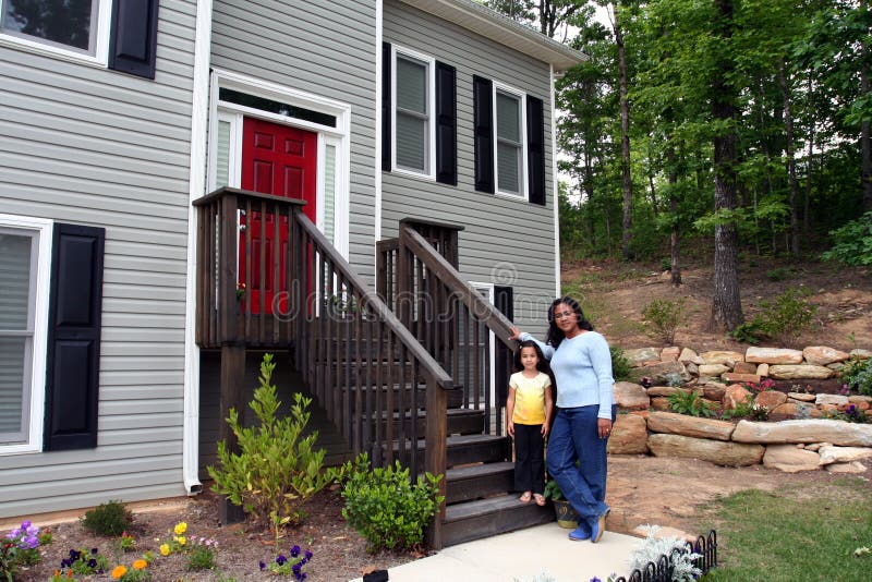 Mother and Daughter at Home Stock Image - Image of generation, american ...