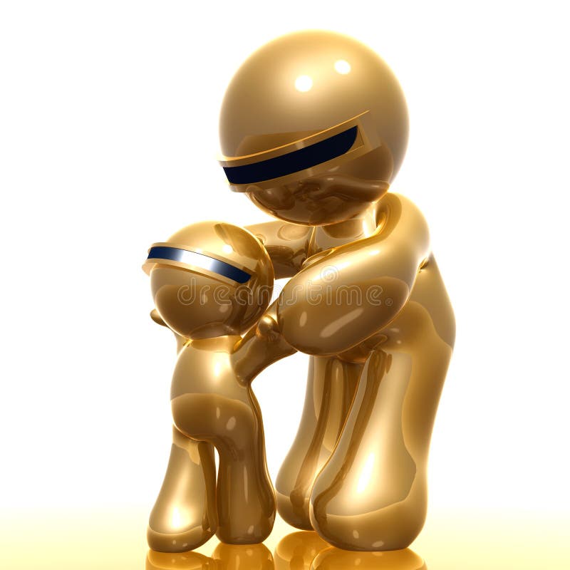 Mother and Daughter Nurturing Icon Stock Illustration - Illustration of ...