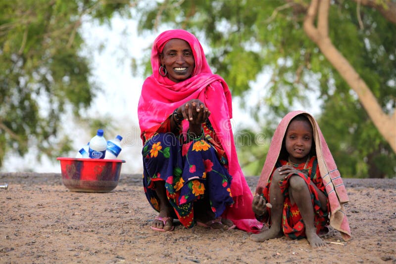 Mother with Daughter Selling Milk Editorial Stock Photo - Image of ...