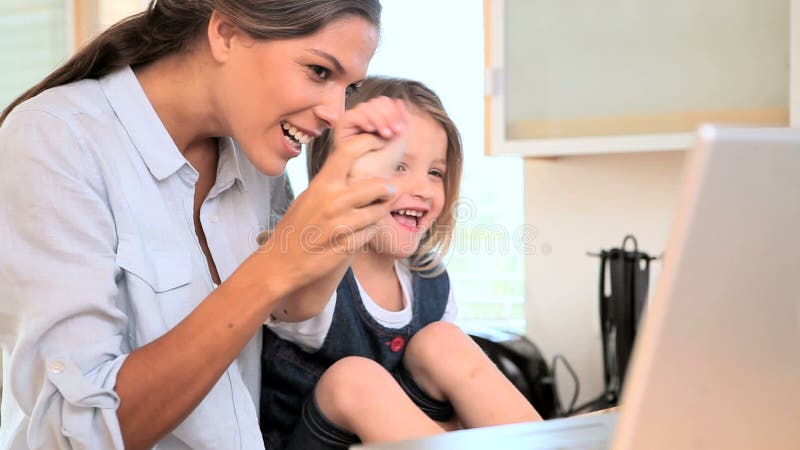 Mom Daughter Talking Sitting in Sunbeds Drinking Cocktails in Summer ...