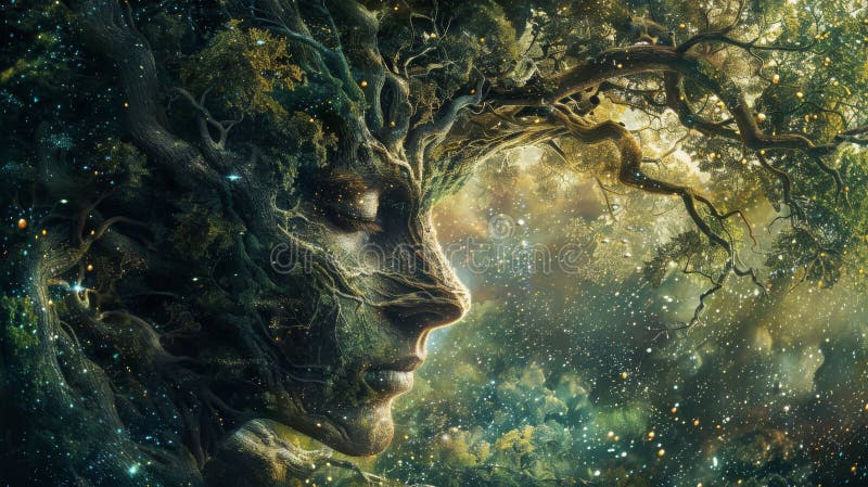 Mother of Earth in an Artistic Rendering the Idea of Mother Earth Day ...