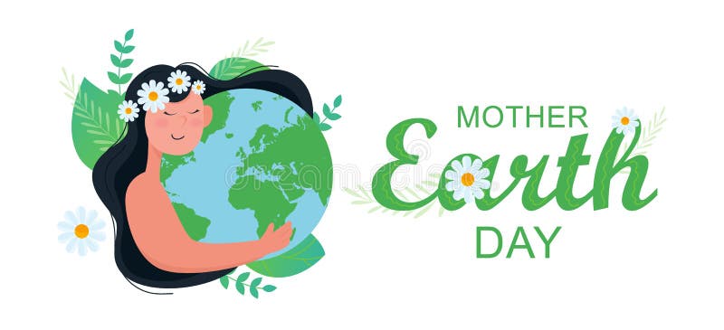 Mother Earth Day Poster Concept. Save the Earth and Earth Day ...