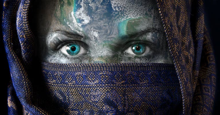 Earth Day Environment Concept Face Mask Stock Photo - Image of ...