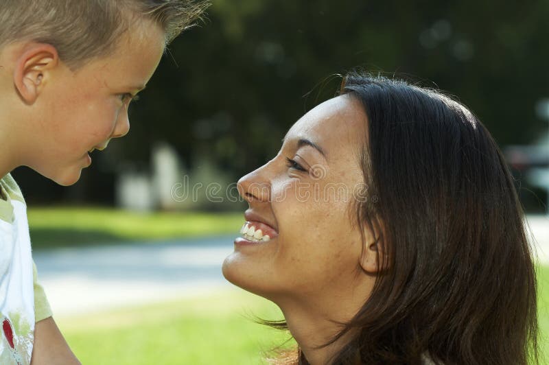 Mother faces stock image. Image of casual, friendly, attractive - 2551221