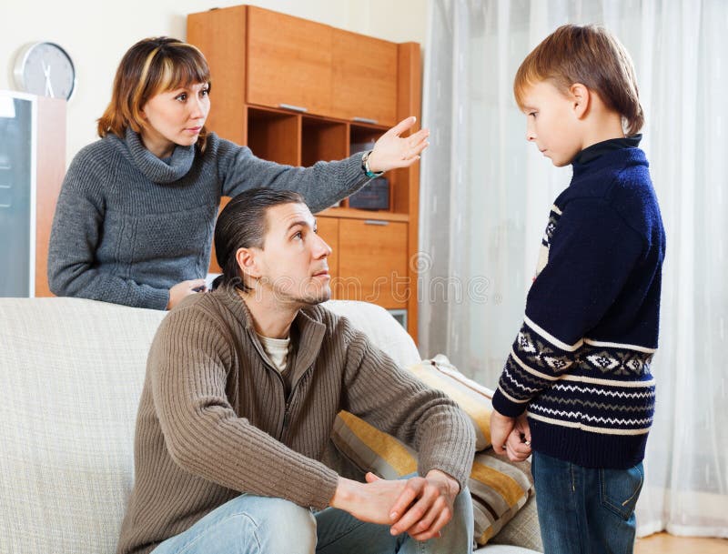 Parents Scolding Teenage Child Home Stock Photos - Free & Royalty-Free ...