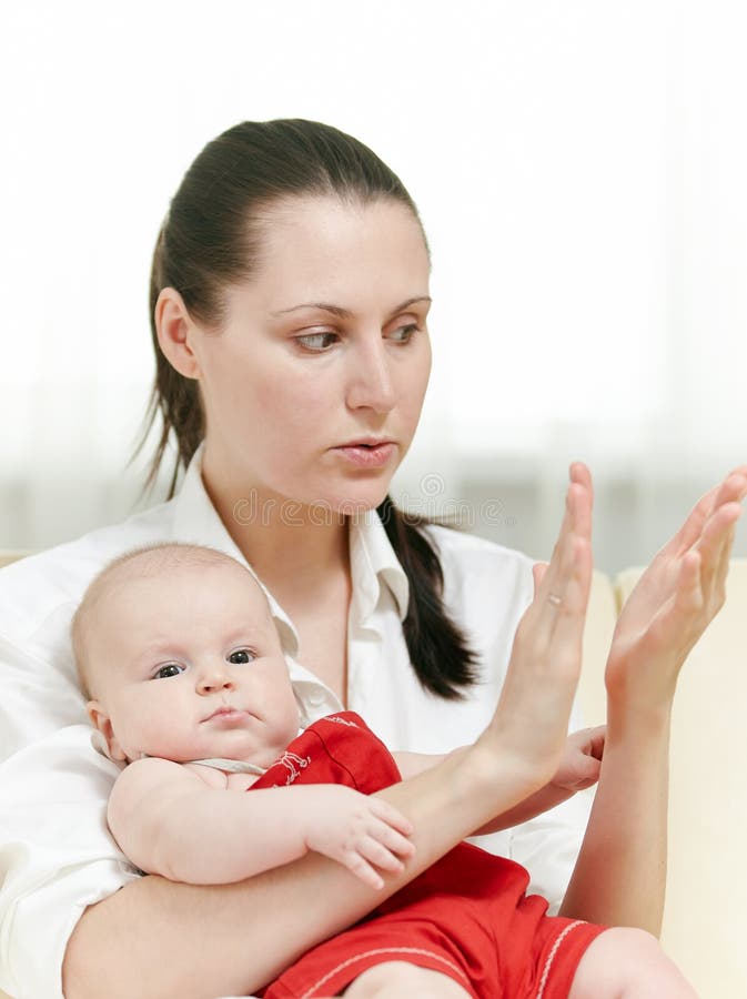 Mother game with her child stock image. Image of parent - 30445869