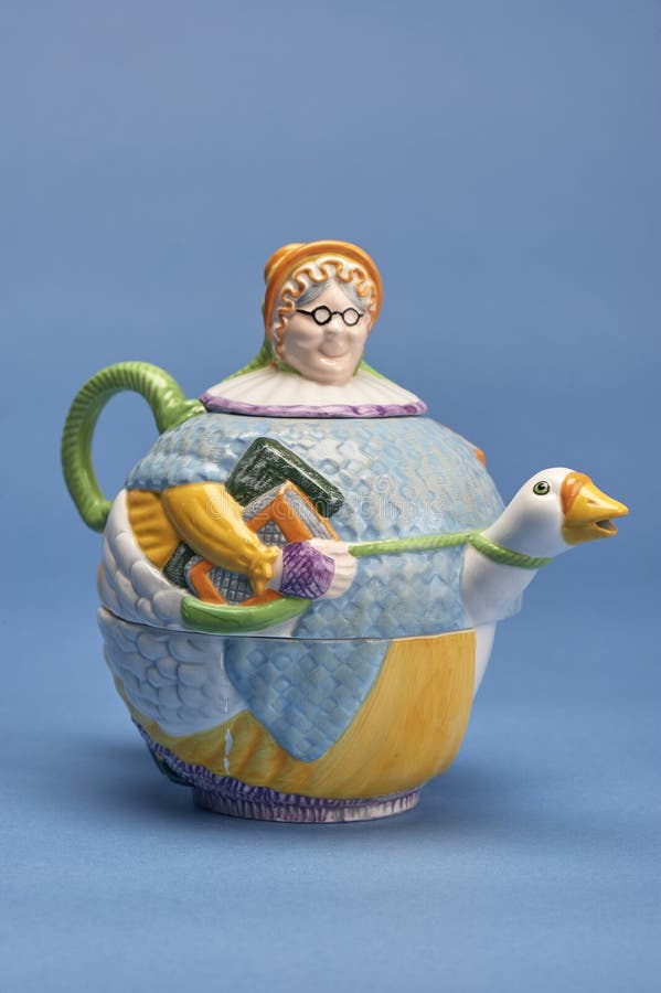 Mother Goose Tea Pot stock image. Image of ceramic, knack - 50562657
