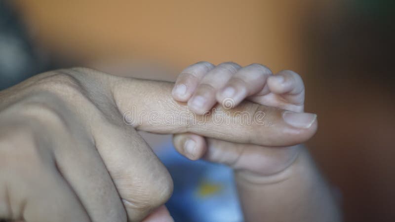 Mother Hand and Tiny Little Hand Stock Photo - Image of nail, limb ...