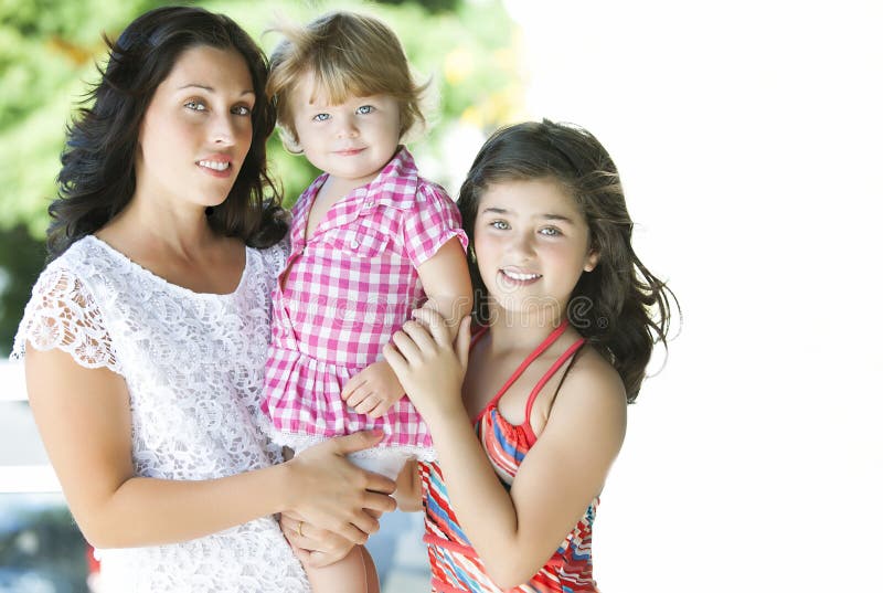 Mother with Her Beautiful Daughters Stock Photo - Image of lifestyles ...