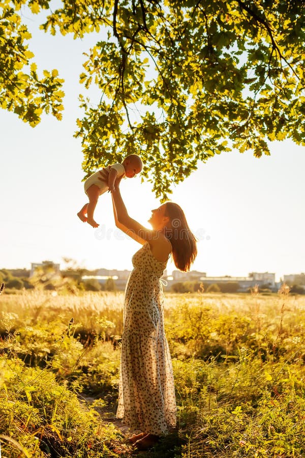 Mother with Her Child Take Rest Stock Image - Image of life, girl: 31236771