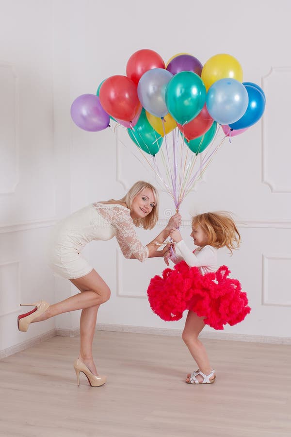 Mother and Her Daughter Have Fun Stock Photo - Image of life, daughter ...