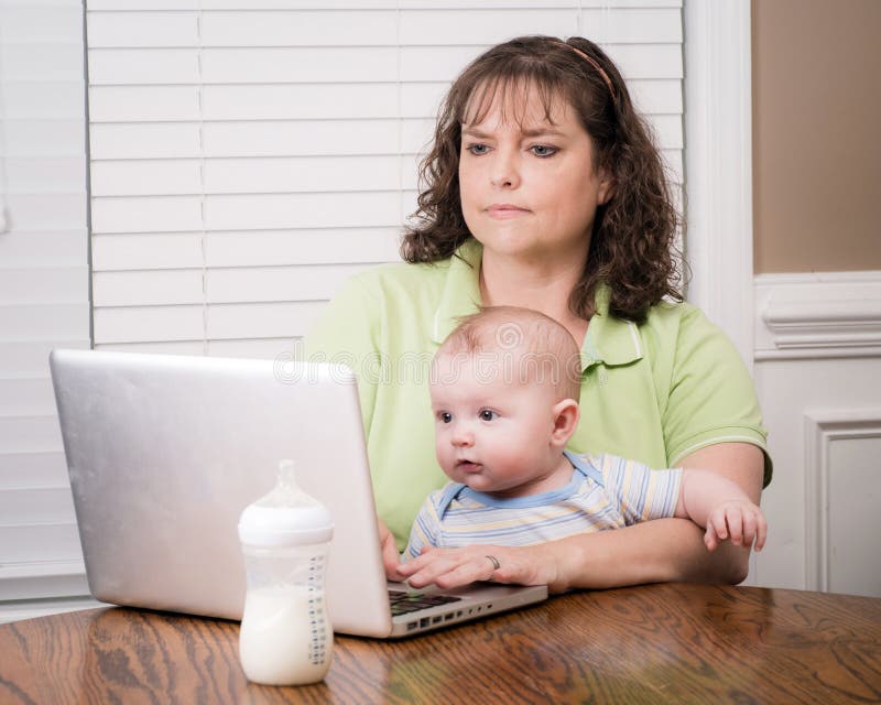 Working mom stock photo. Image of paying, mother, discussion - 10352894