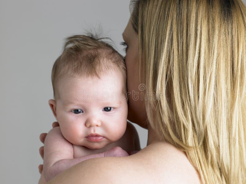 Mother and baby stock photo. Image of back, holds, daughter - 335074