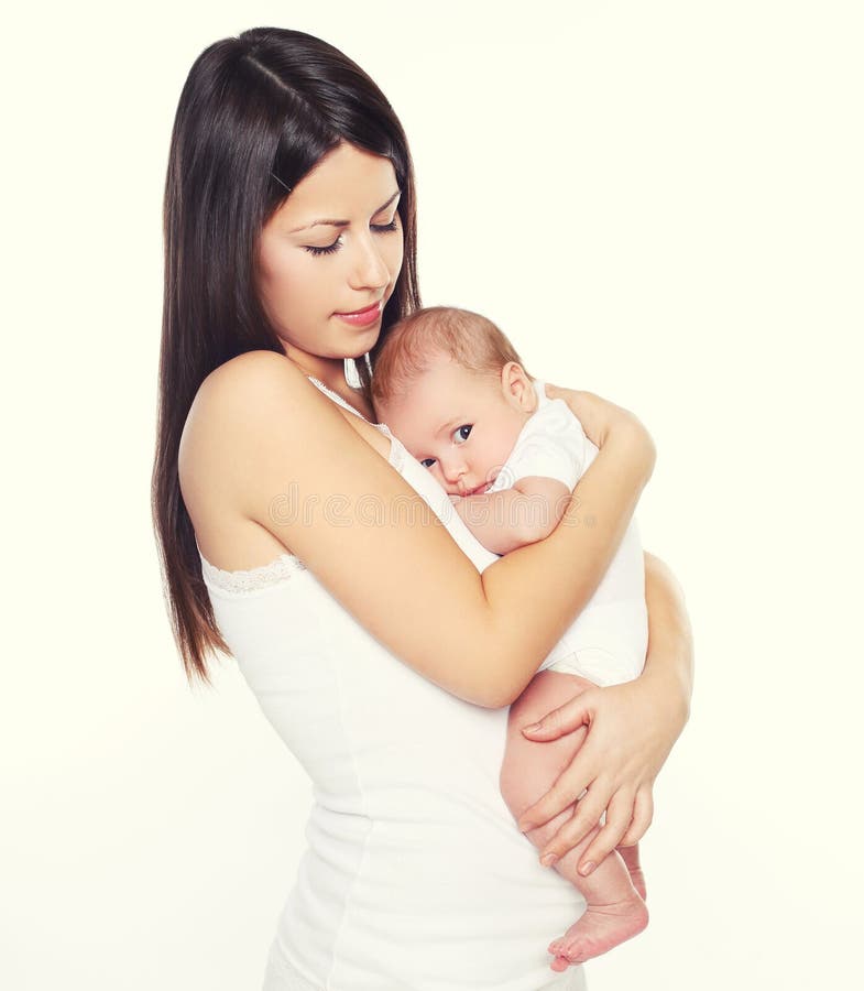Mother hugging her baby stock photo. Image of embrace - 53788954