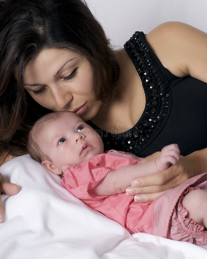 Mother and infant stock image. Image of beautiful, infant - 10461533