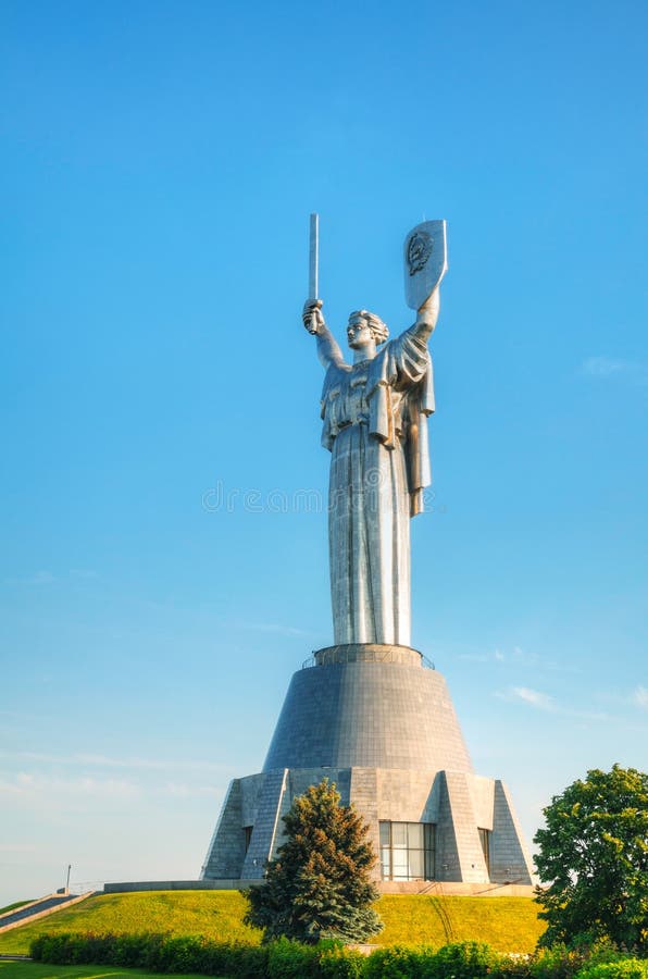 Mother of the Motherland Monument in Kiev, Ukraine Stock Image - Image ...
