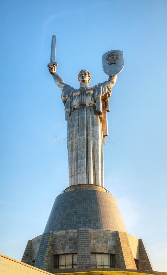 Mother of the Motherland Monument in Kiev, Ukraine Stock Image - Image ...