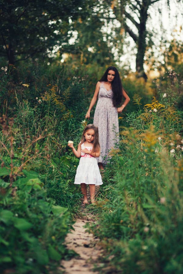 Mother Little Daughter Go Rural Stock Photos - Free & Royalty-Free ... Mother Little Daughter Go Rural Stock Photos - Free & Royalty-Free ...
